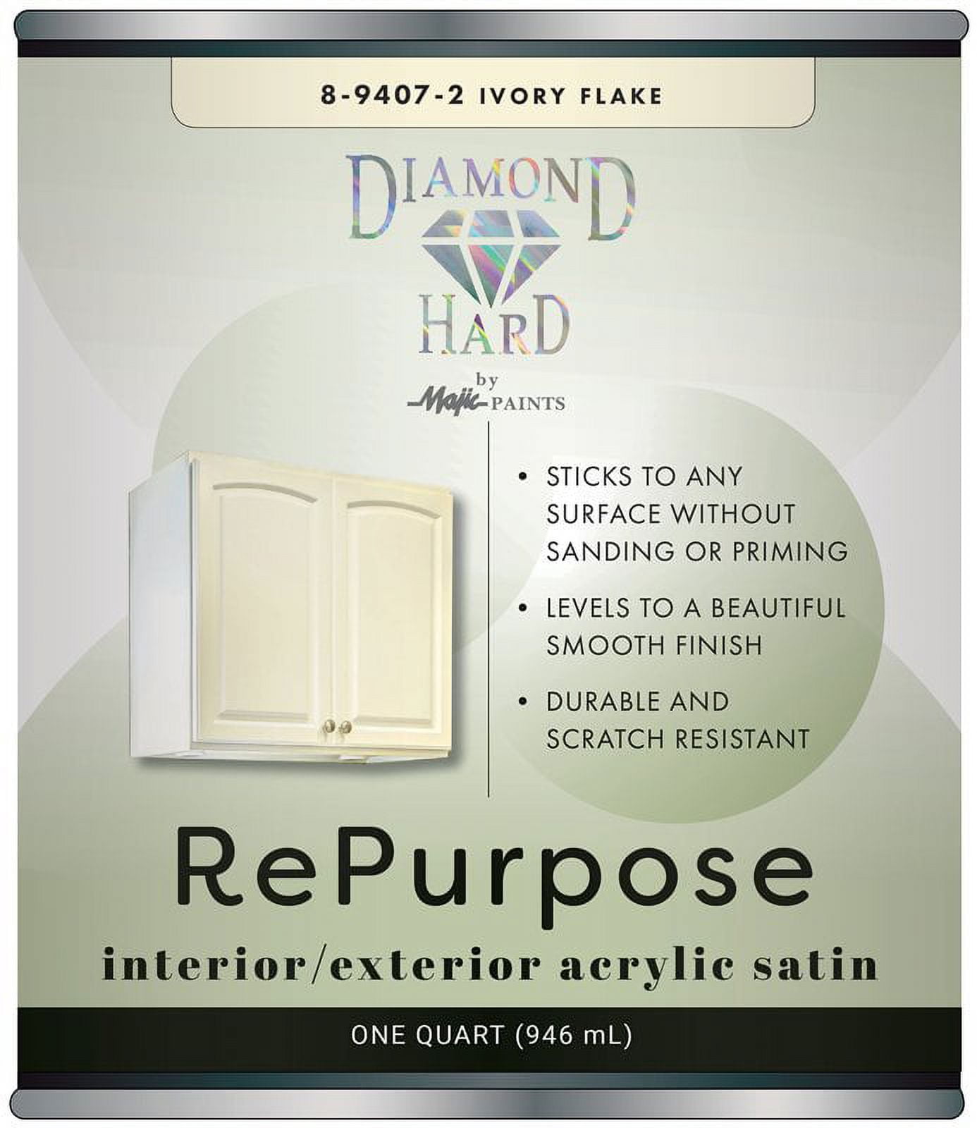 Diamond Hard RePurpose Paint, Quart, Ivory Flake - Walmart.com