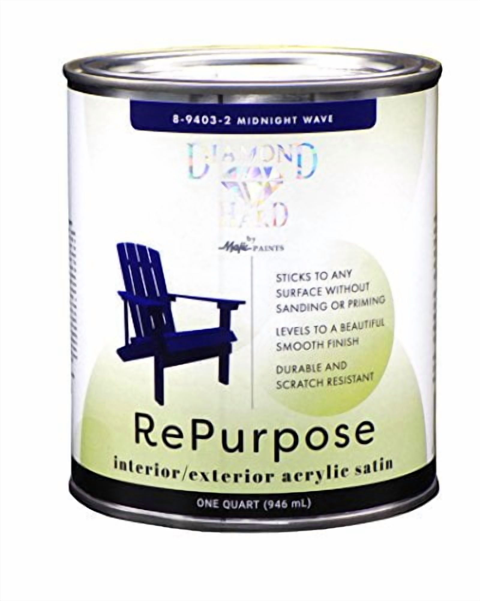 Diamond Hard RePurpose Paint, Quart, Midnight Wave - Walmart.com
