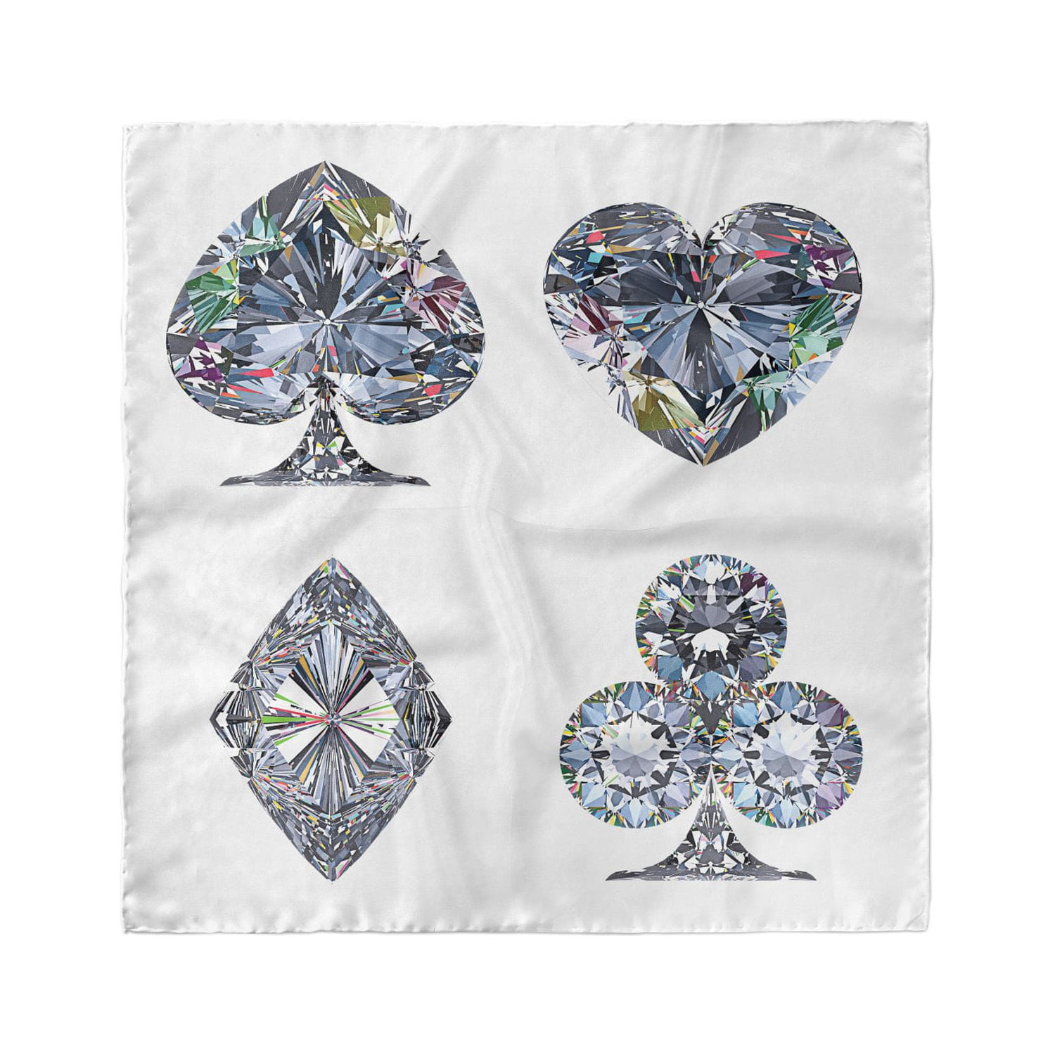 Diamond Head Scarf, Heart Shaped Diamonds, Head Wrap, 3 Sizes, by ...
