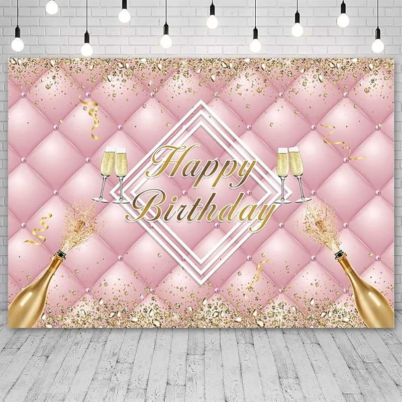 Diamond Headboard Birthday Backdrop Champagne Birthday Photography ...