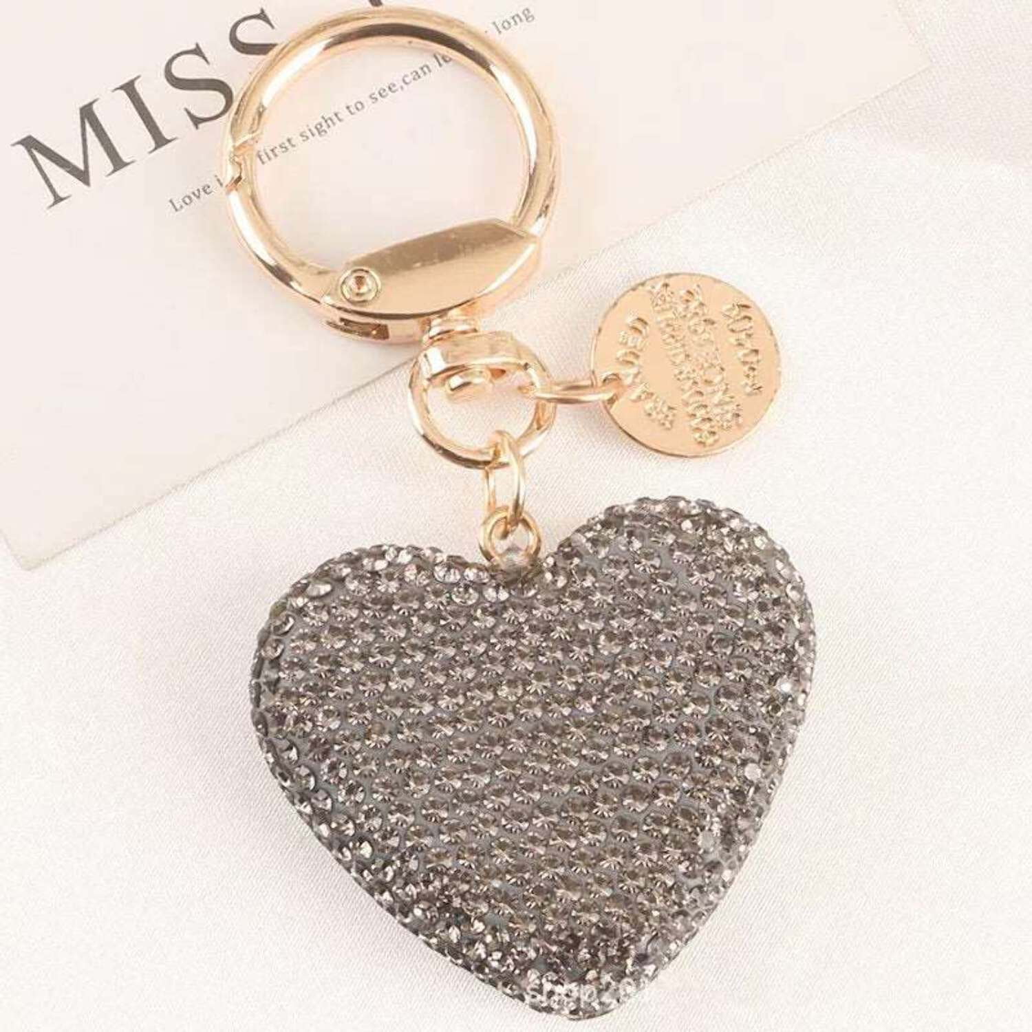 Diamond Heart Keychain - Walmart.com