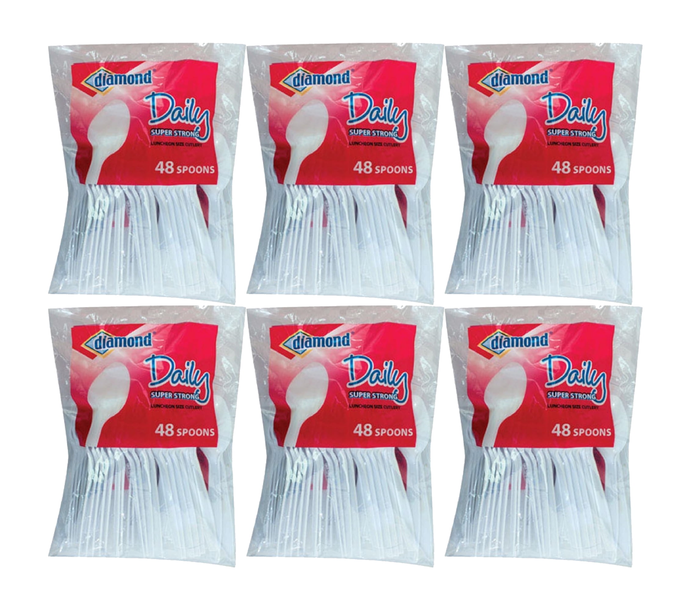 Diamond Heavy Duty Spoons, White, 288 Count - Walmart.com