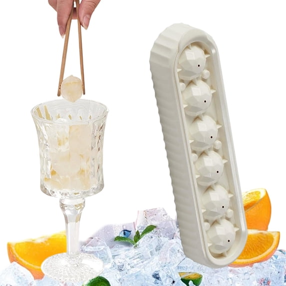 Diamond Ice Cube Tray - Food-Grade Soft PE Material for Effortless ...