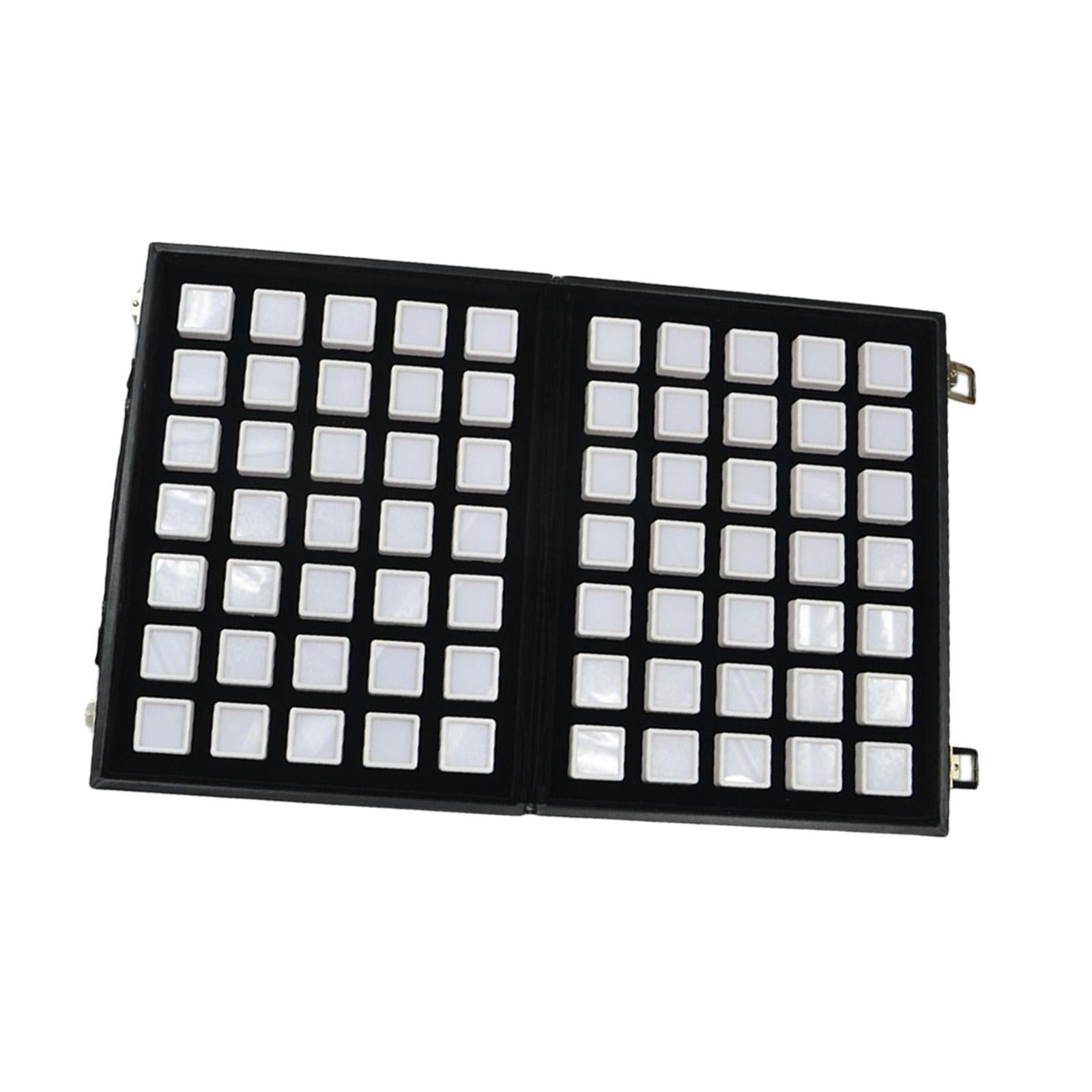 Diamond Jewelry Display Tray Multigrid Collection Counter Holder Jars ...