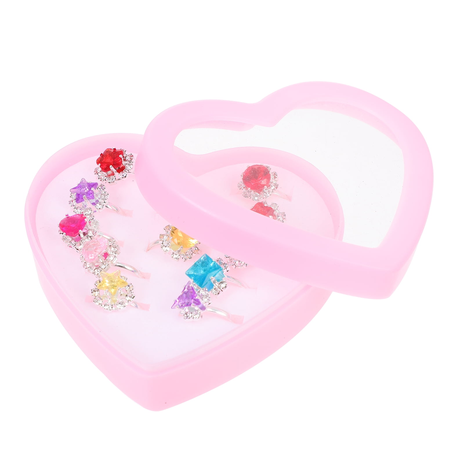 Diamond Jewelry Little Girls Rings Children's Toys for Gift Decorative ...