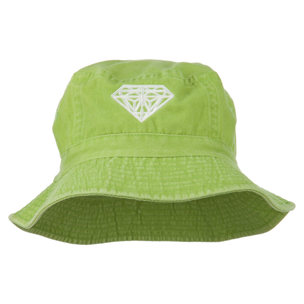 Diamond Jewelry Logo Embroidered Bucket Hat - Apple Green OSFM ...