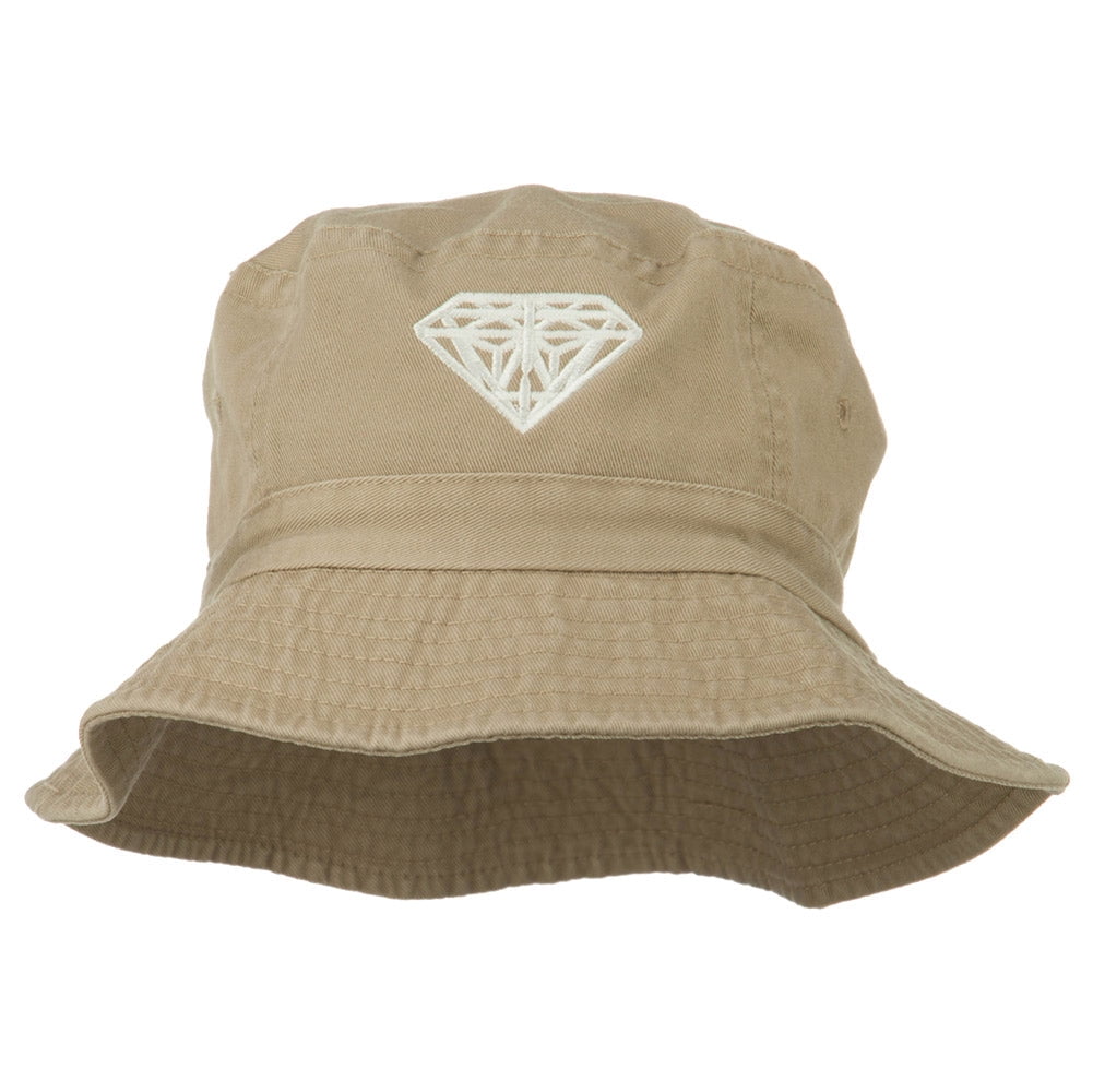 Diamond Jewelry Logo Embroidered Bucket Hat - Khaki OSFM - Walmart.com