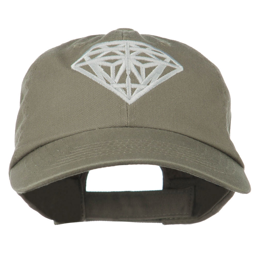 Diamond Jewelry Logo Embroidered Low Profile Washed Cap - Olive OSFM ...