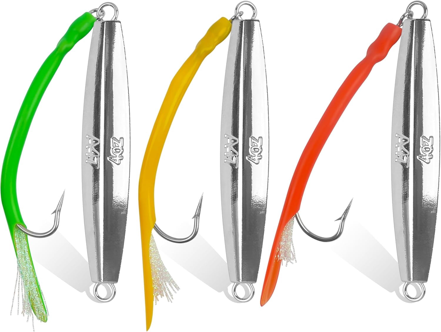 Diamond Jig Saltwater Fishing Lure,3pcs Casting Jigging Spoons with ...