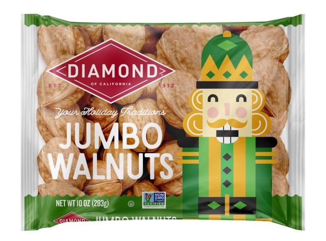 Diamond Jumbo Inshell Walnuts, 10 Oz. - Walmart Business Supplies