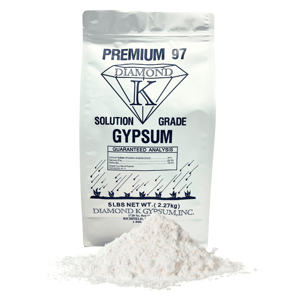 Diamond K Gypsum Organic Garden Grass Plant Food Lawn Fertilizer (5 ...