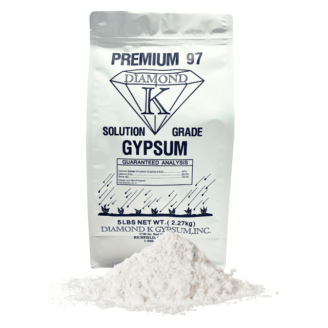 Diamond K Gypsum Organic Garden Grass Plant Food Lawn Fertilizer (5 ...