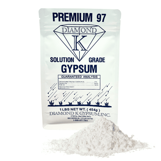 Diamond K Gypsum Powder - Purest and Soluble Houseplant Food Fertilizer ...