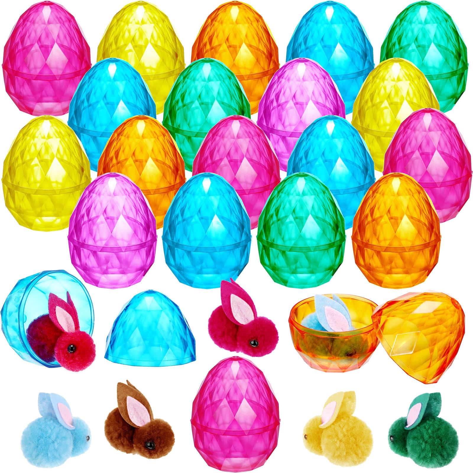 Diamond Large Easter Egg Fillers Set Include Diamond Plastic Easter ...
