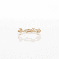 Diamond Leaf Band Ring, Rose Gold Leaf Branch Ring, Anniversary Gift ...