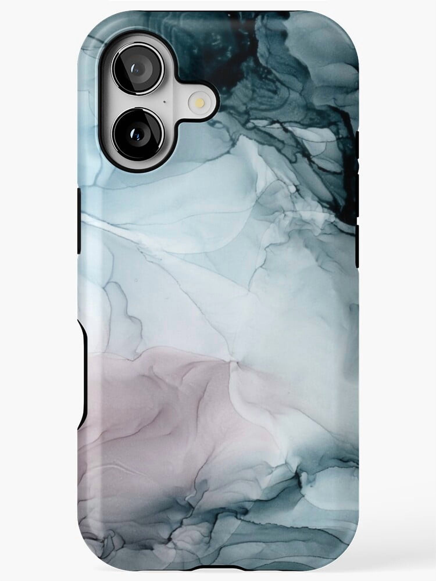 Diamond Leaf Linework Deep Blue Artistic Print Phone Case for iPhone 11 ...