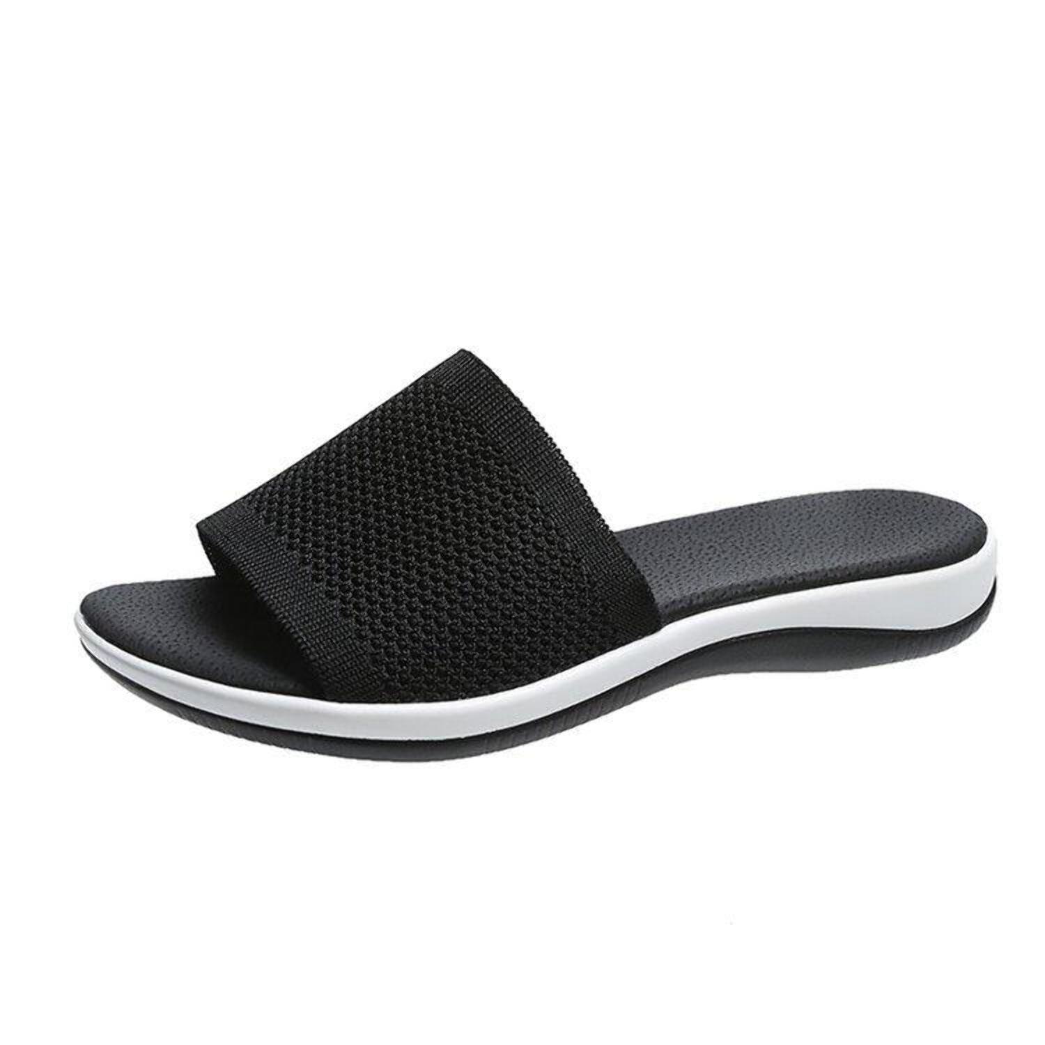 Diamond Lettering Polyurethane Lightweight Platform Slippers - Walmart.com