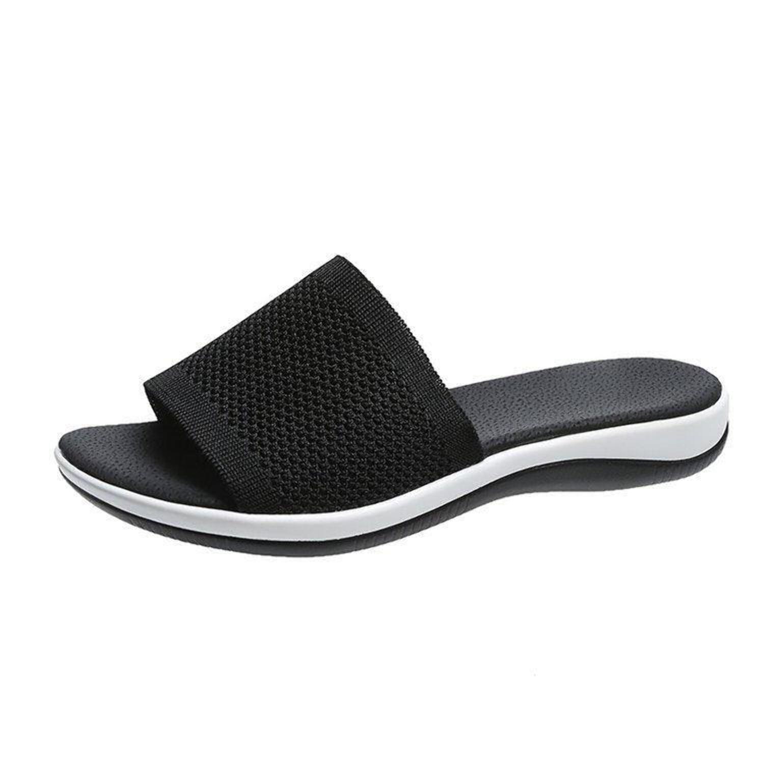 Diamond Lettering Polyurethane Lightweight Platform Slippers - Walmart.com