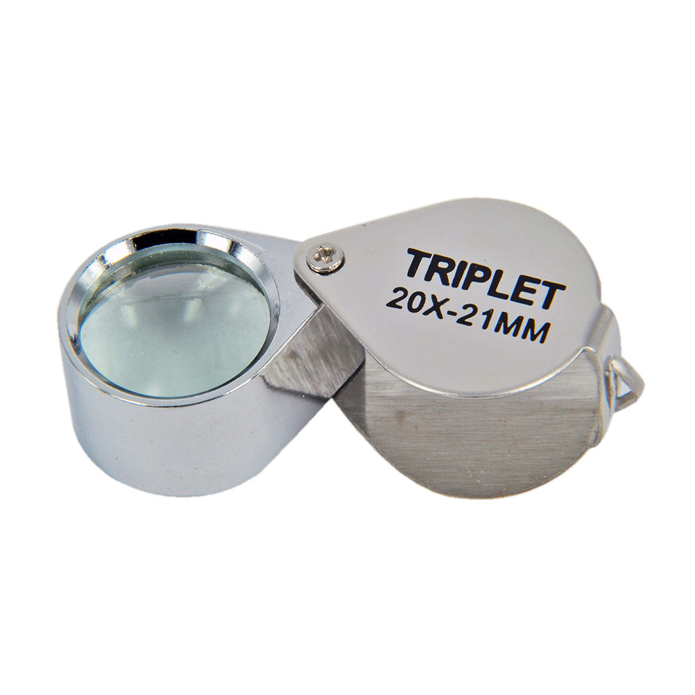 Diamond Magnifier Headband Magnifying Glasses Lighted Mirror Silver ...