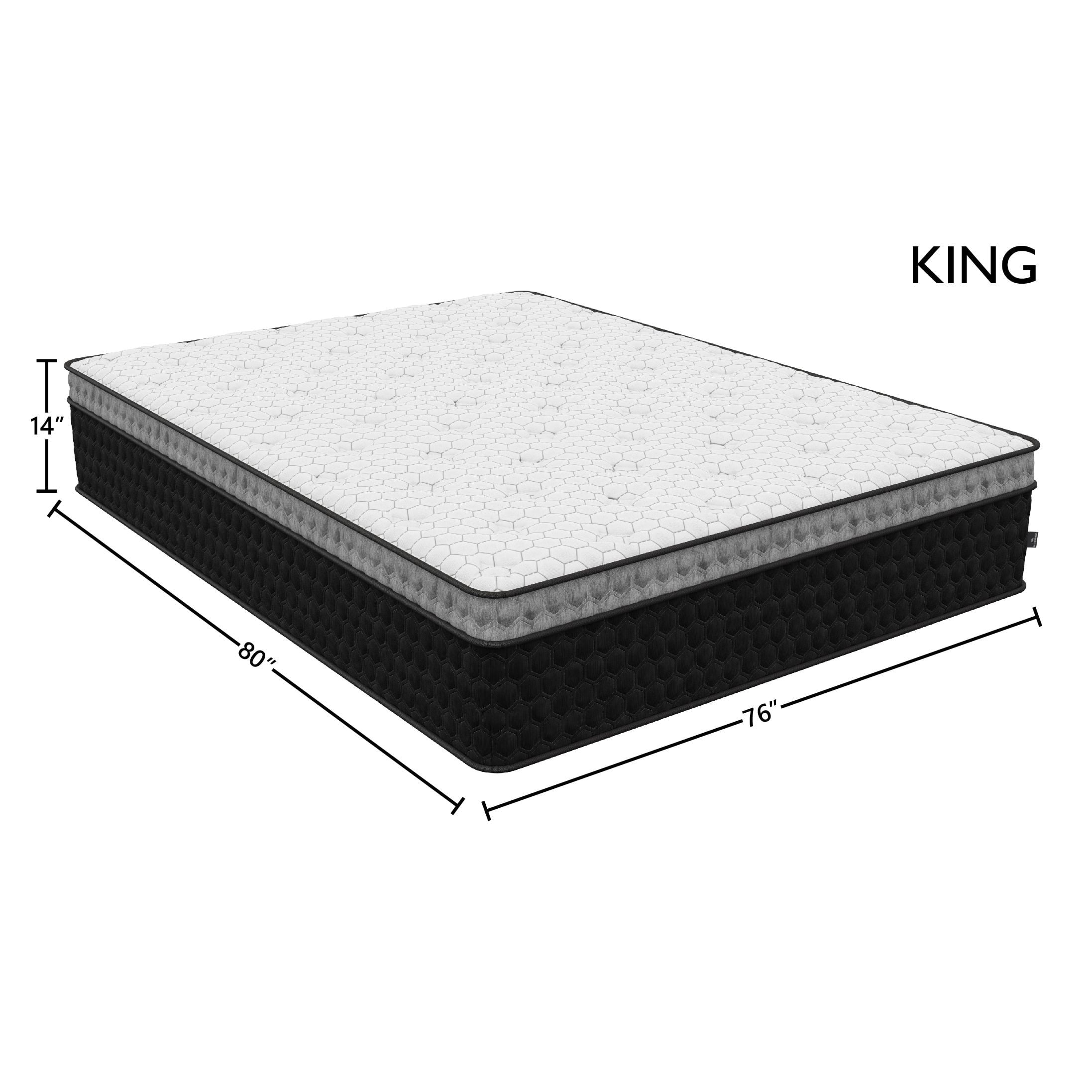 Diamond Mattress Veracool Lux, 14-Inch, Cool Hybrid Mattress with ...