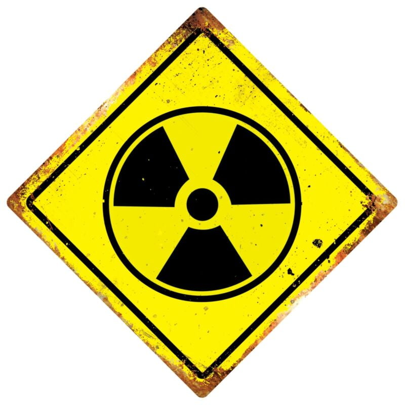 Diamond Metal Wall Sign - Nuclear Logo Radiation Hazard Warning Gift ...