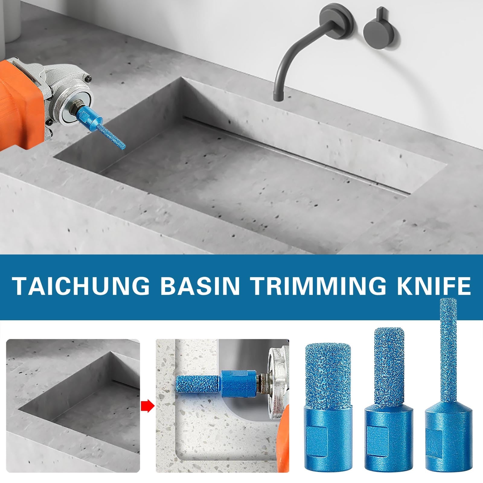 Diamond Milling Cutter Angle Grinder Trimming Head 100-Type Quartz ...