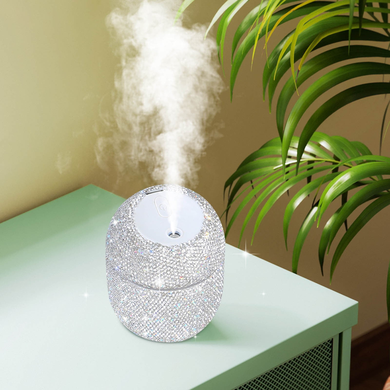 Diamond Mini USB Car Humidifier | Portable Compact Water Droplet Design ...