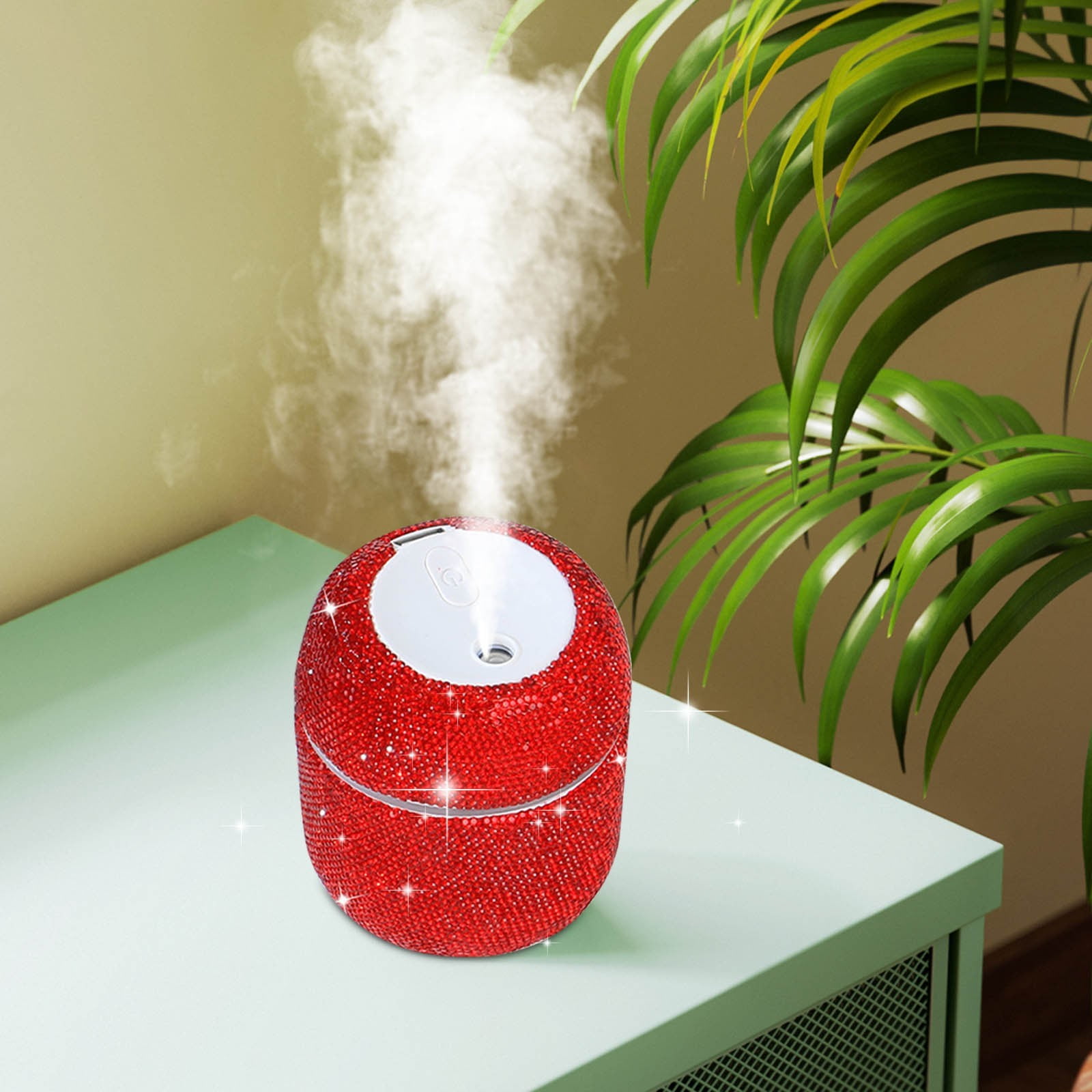 Diamond Mini USB Car Humidifier | Portable Compact Water Droplet Design ...