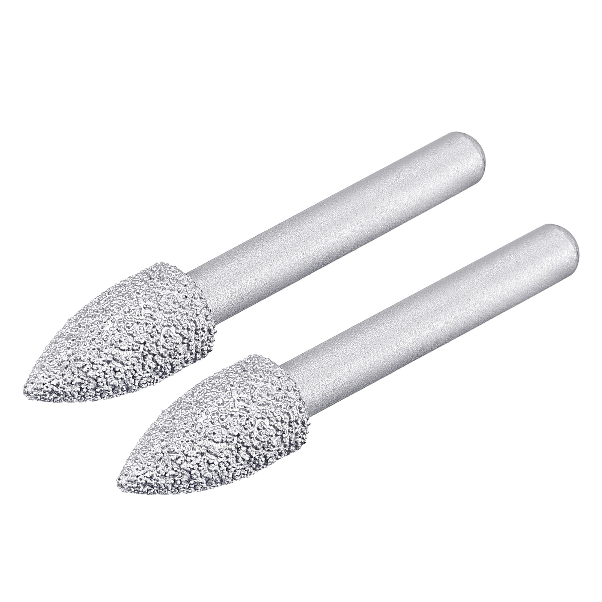 Diamond Mounted Points 10.5mm Brazed Grinder 1/4" Shank Grinding Rotary ...