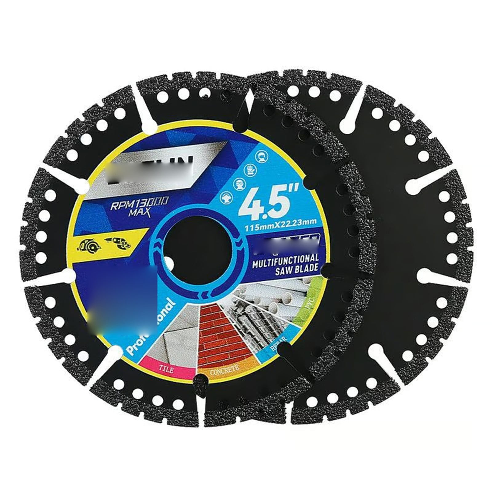 Diamond Multi-Purpose Saw Blades, 4.5 Inch Heavy Duty Angle Grinder Discs, Durable Compound Saw ...