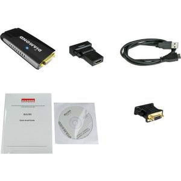 Diamond Multimedia USB 2.0 to VGA/DVI/HDMI Video Graphics Adapter up to ...
