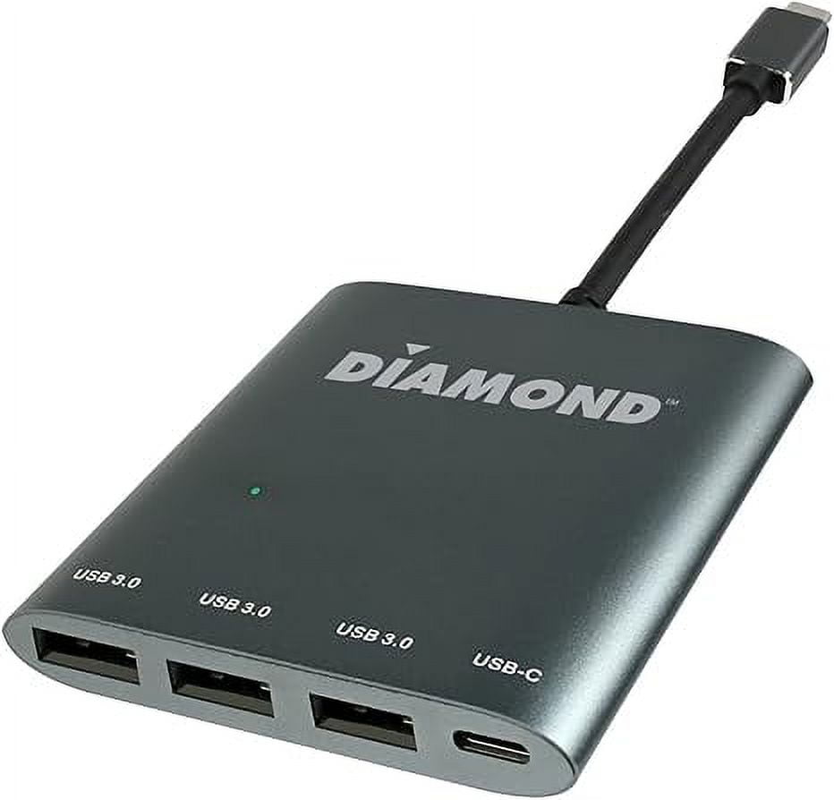 Diamond Multimedia USB 3.1 Gen1 Type C to USB 3.0 Type A 3 Port HUB ...