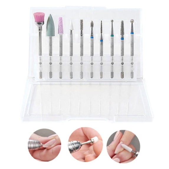 Diamond Nail Drill Bits Set for Acrylic Nail Professional Cuticle Drill ...