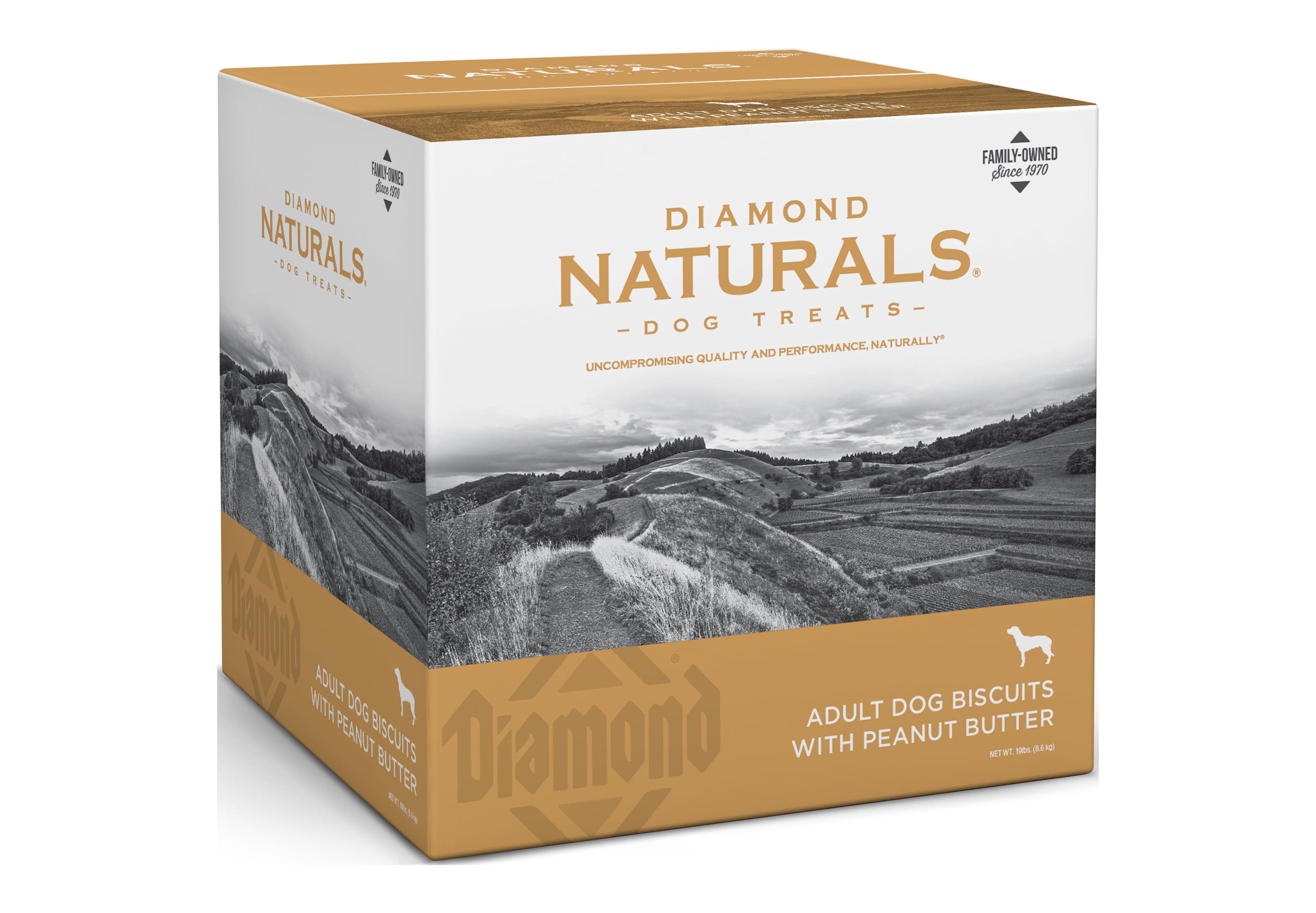 Diamond Naturals Adult Natural Biscuit Dog Treats with Peanut Butter ...