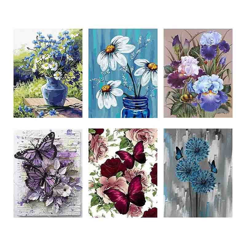 Diamond Painting 6-Piece Set 5D Diamond Painting Full Drill Square ...