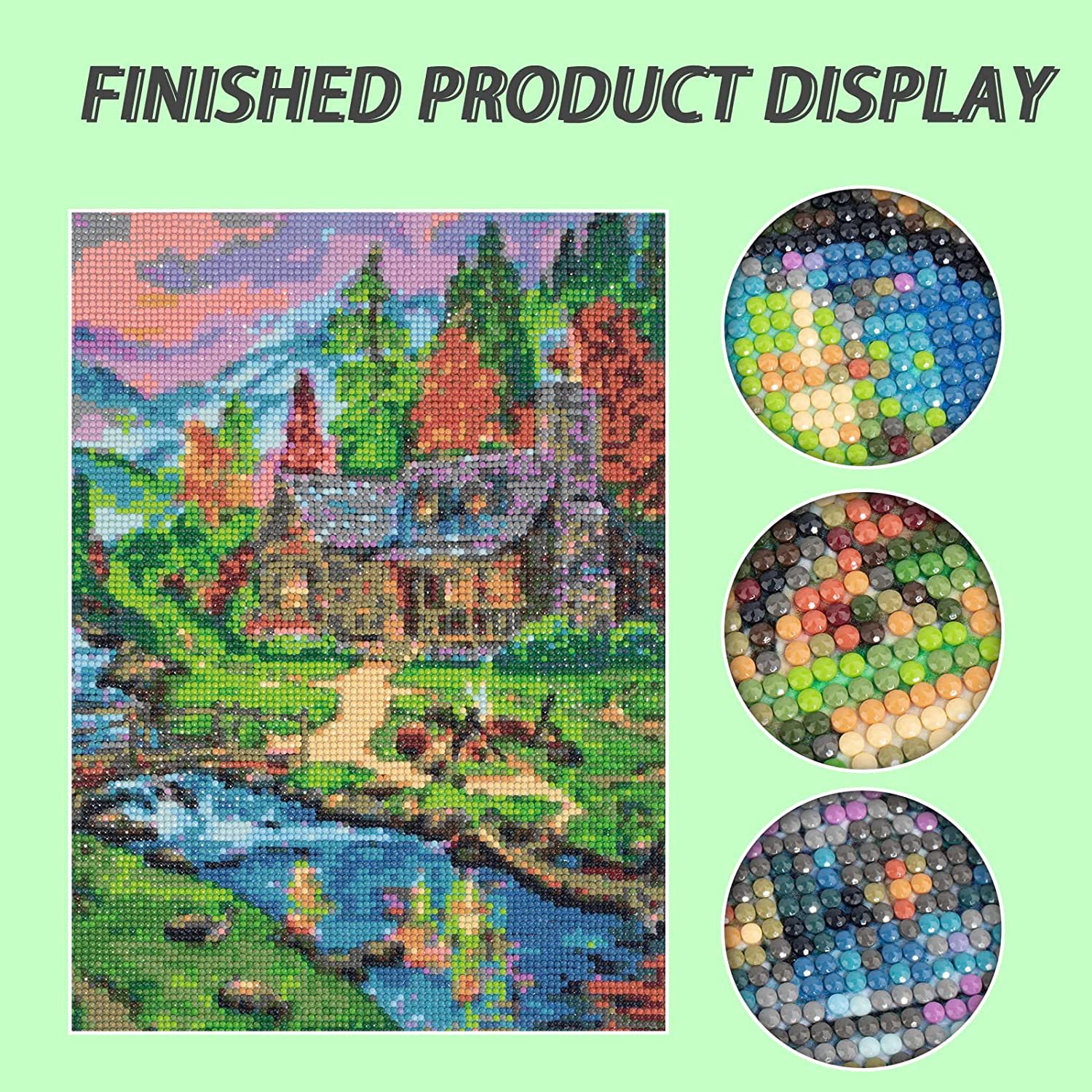 Diamond Painting 6-Piece Set 5D Diamond Painting Full Drill Square ...