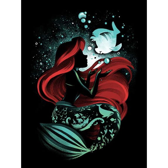 Diamond Painting Ariel Diamond Art Princess, Mermaid Full Drill Full ...