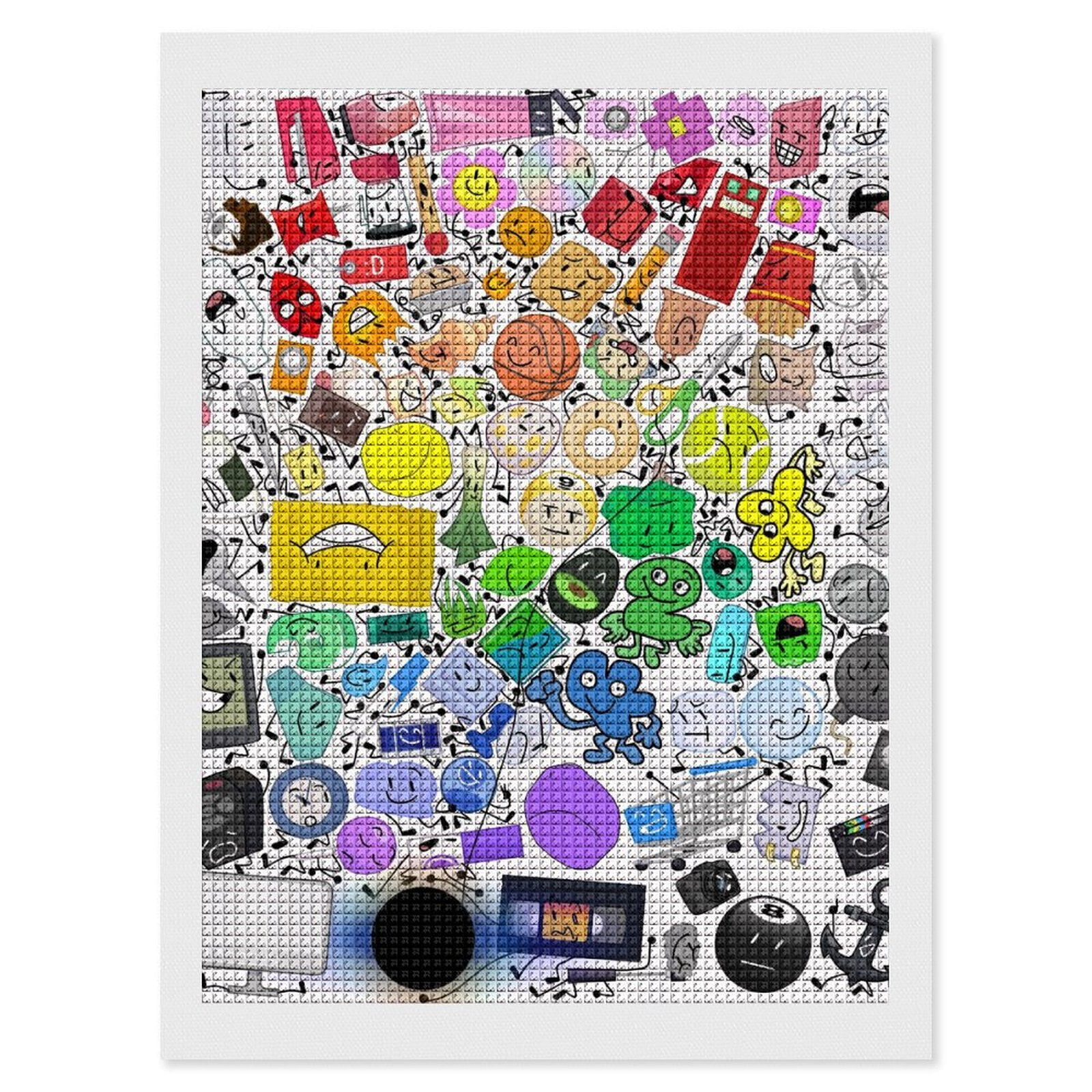 Diamond Painting Battle for Bfdi Diamond Art Painting with Diamond DIY Set,for Home Decoration ...