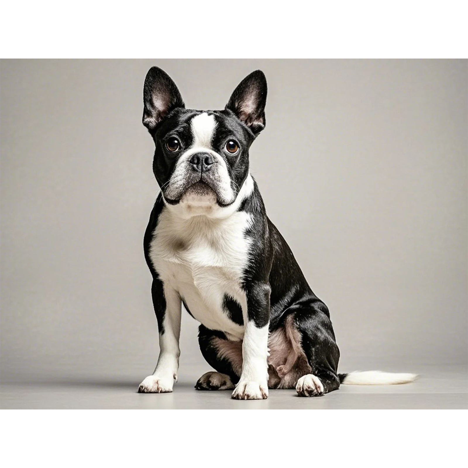 Diamond Painting Black and White Boston Tterrier 5D Diamond Art DIY ...