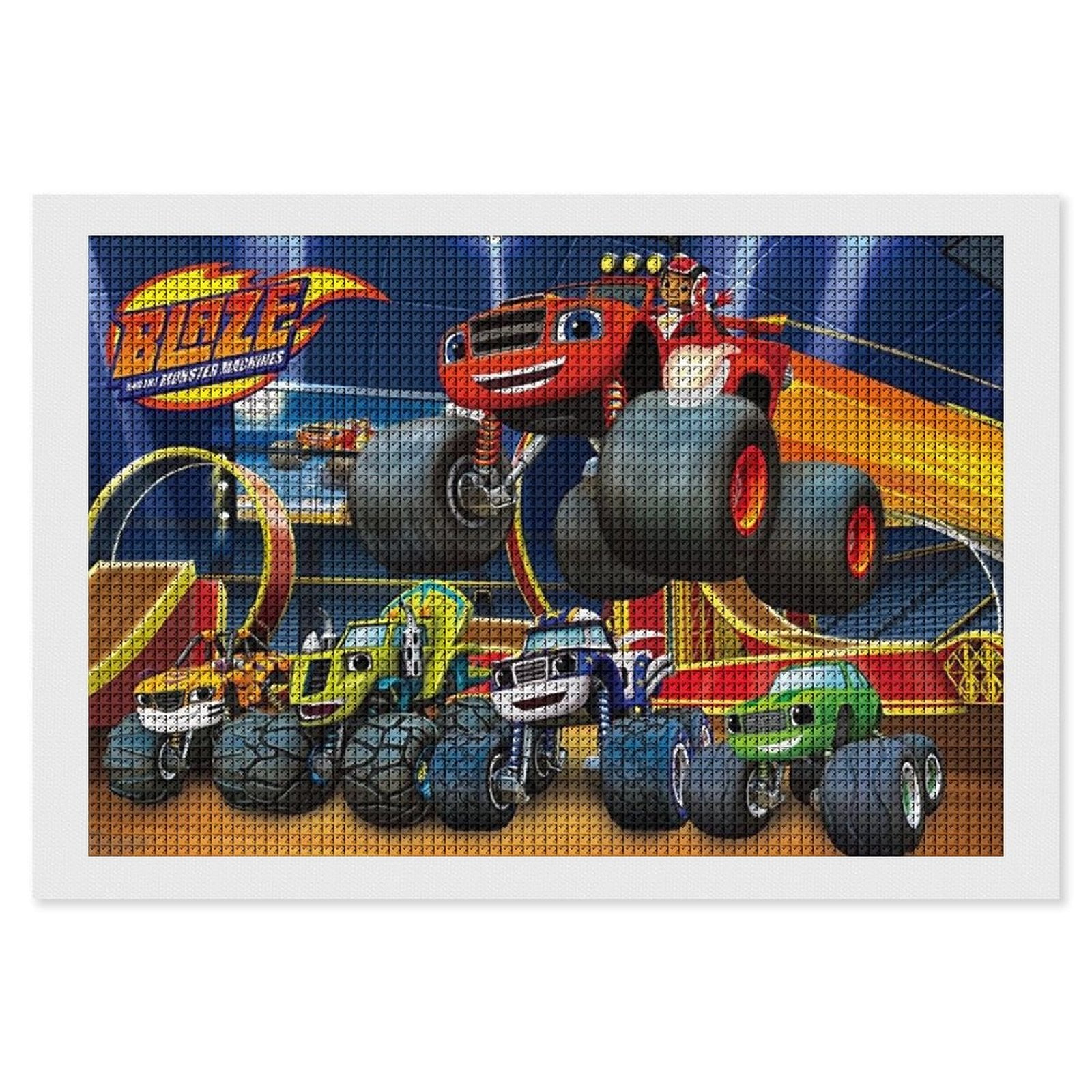 Diamond Painting Blaze And The Monste Diamond Art Painting with Diamond ...