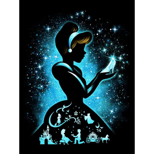 Diamond Painting Cinderella Diamond Art Princess, Full Drill Full Drill ...
