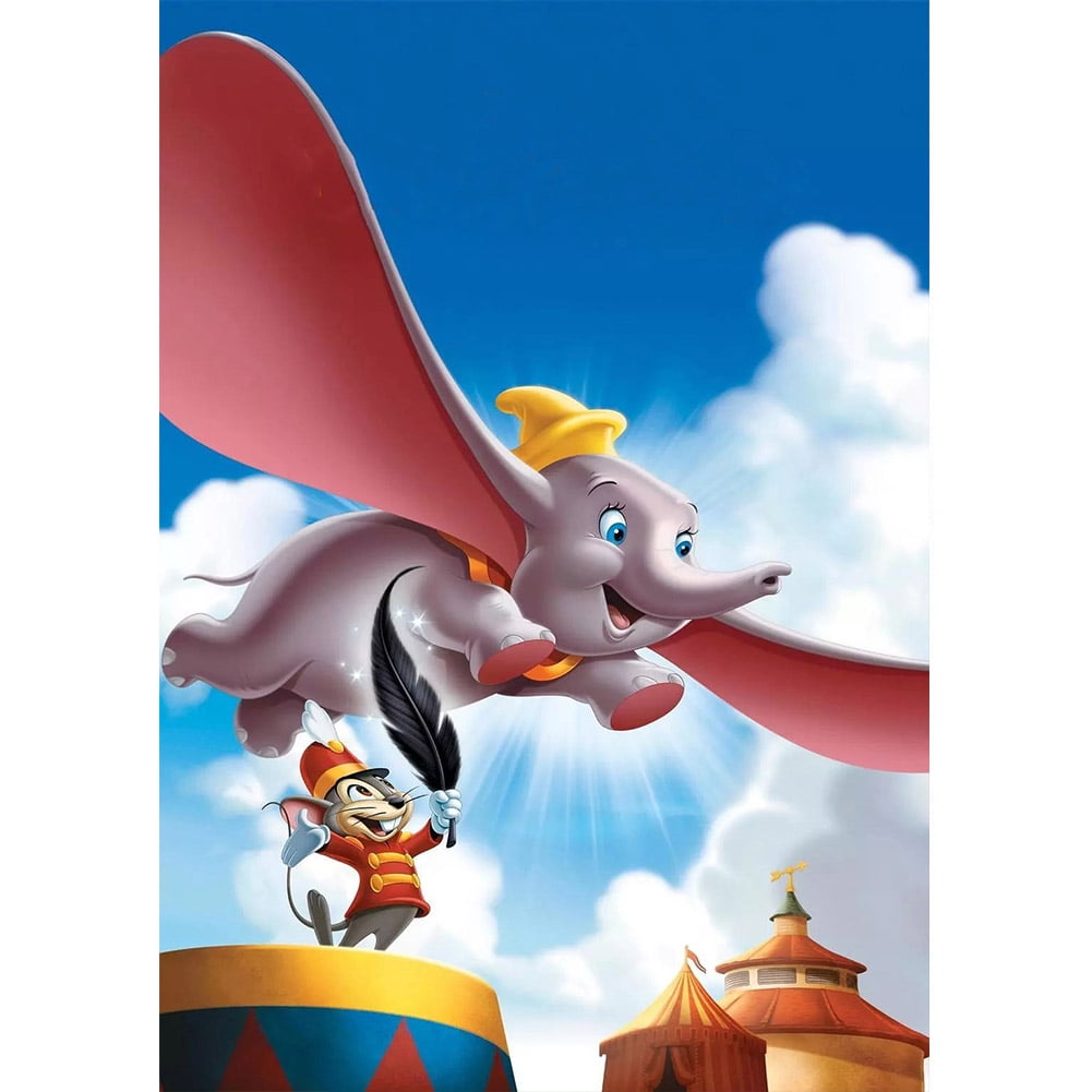 Diamond Painting Digital Set,Dumbo Full Circle Diamond Artist Wall ...