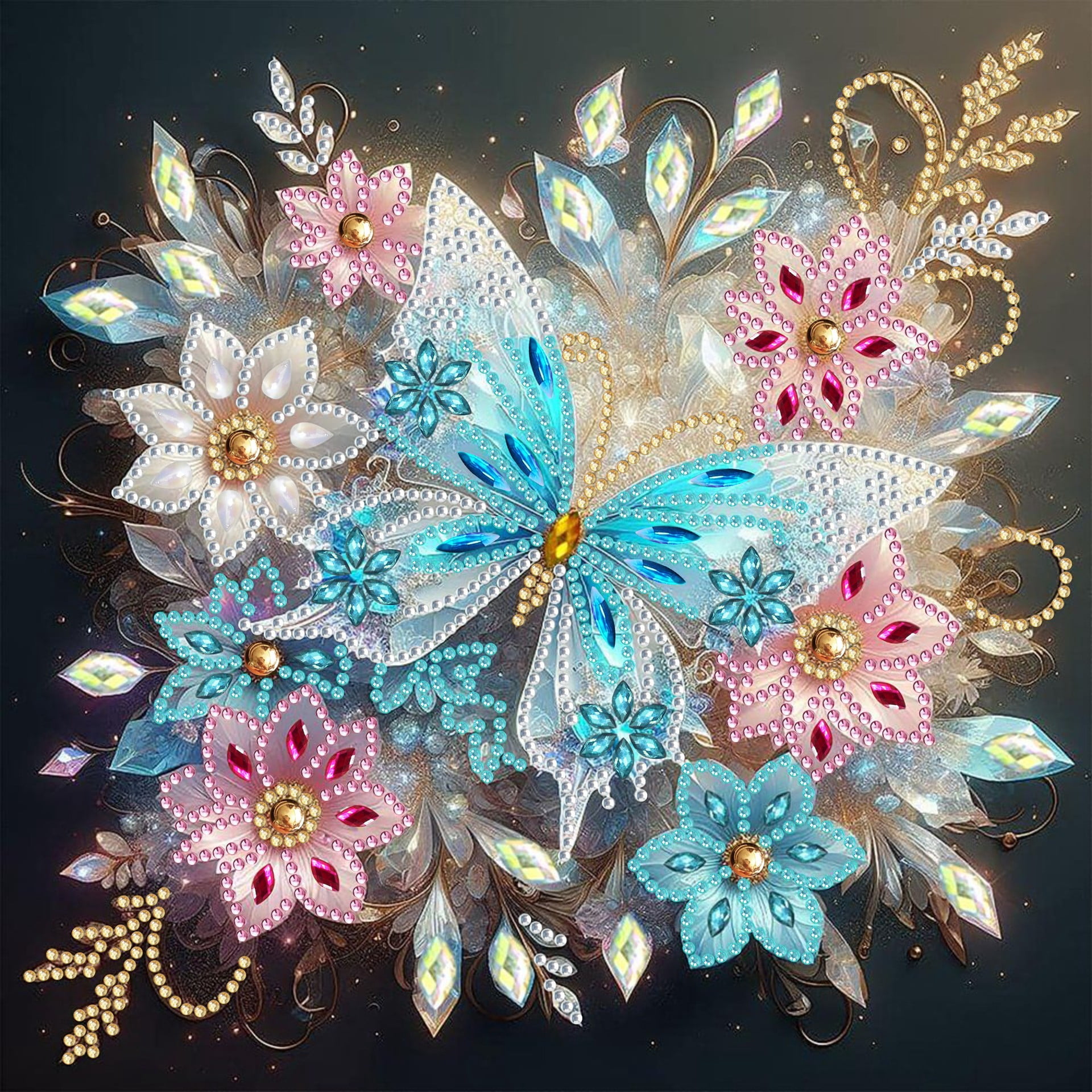 Diamond Painting Fancy Shape Rhinestone Painting Handmade Stickers ...