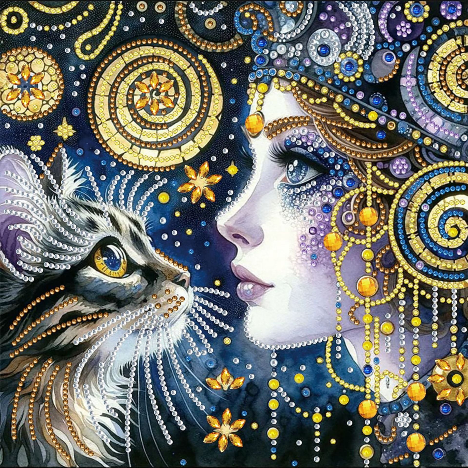 Diamond Painting Fancy Shape Rhinestone Painting Handmade Stickers ...