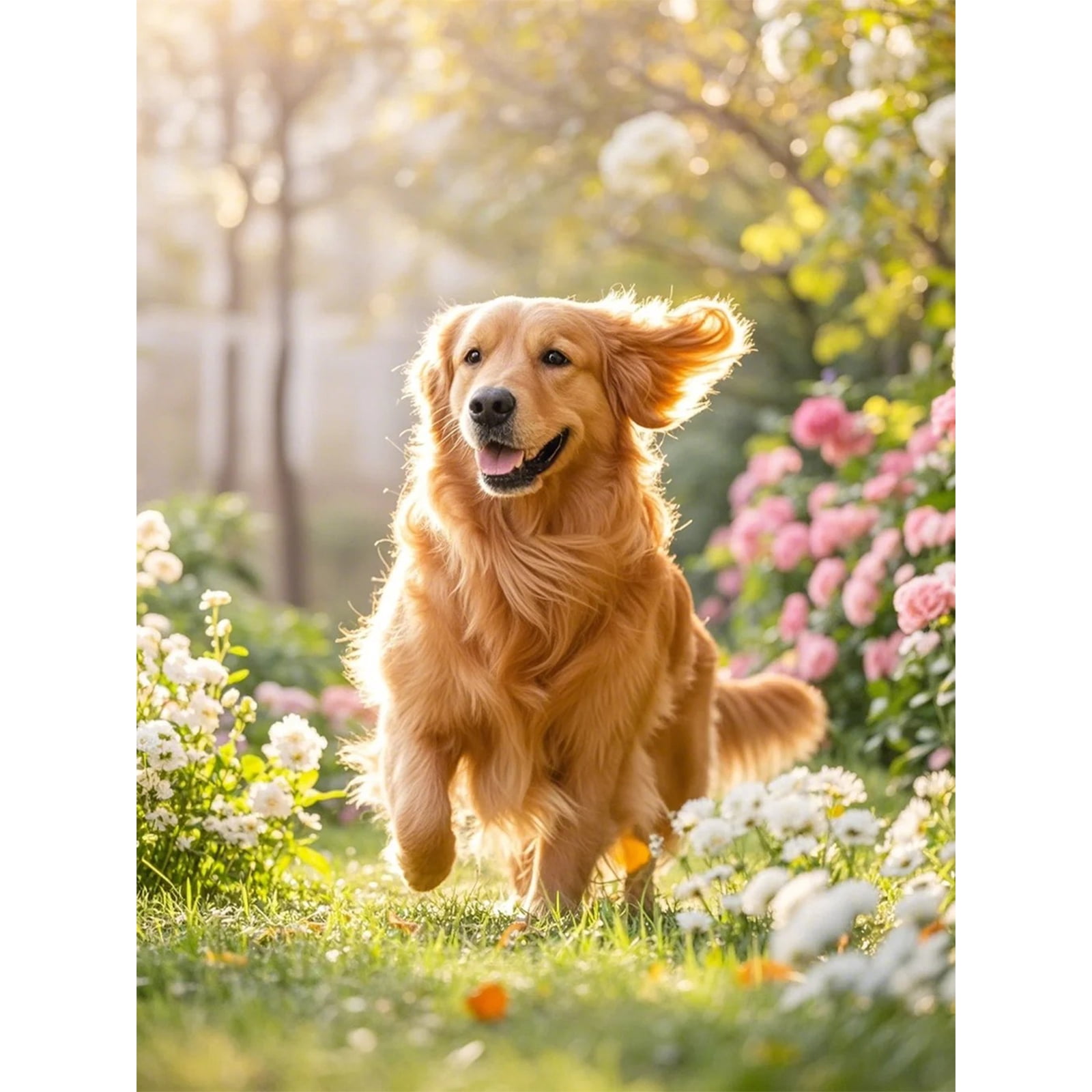 Diamond Painting Golden Retriever 5D Diamond Art DIY Kits Full Round ...