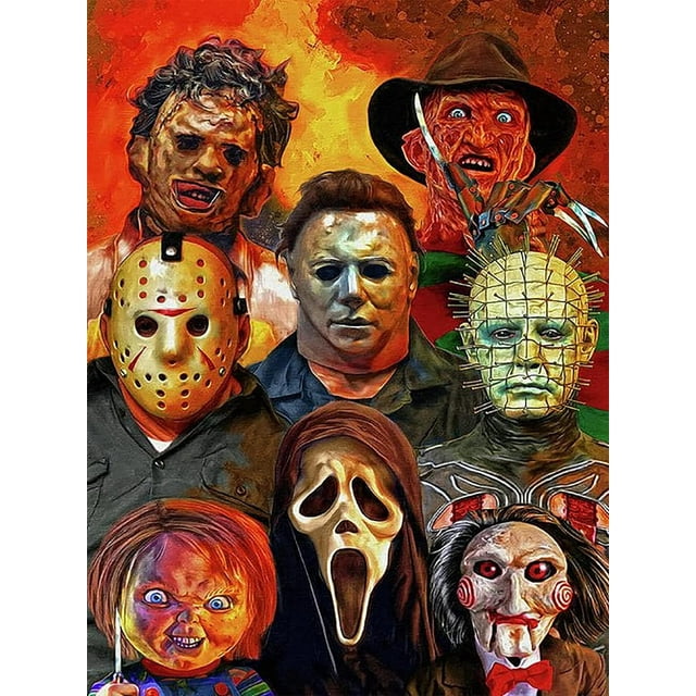 Diamond Painting Horror Movie Diamond Art Kits, Premium Full Drill ...