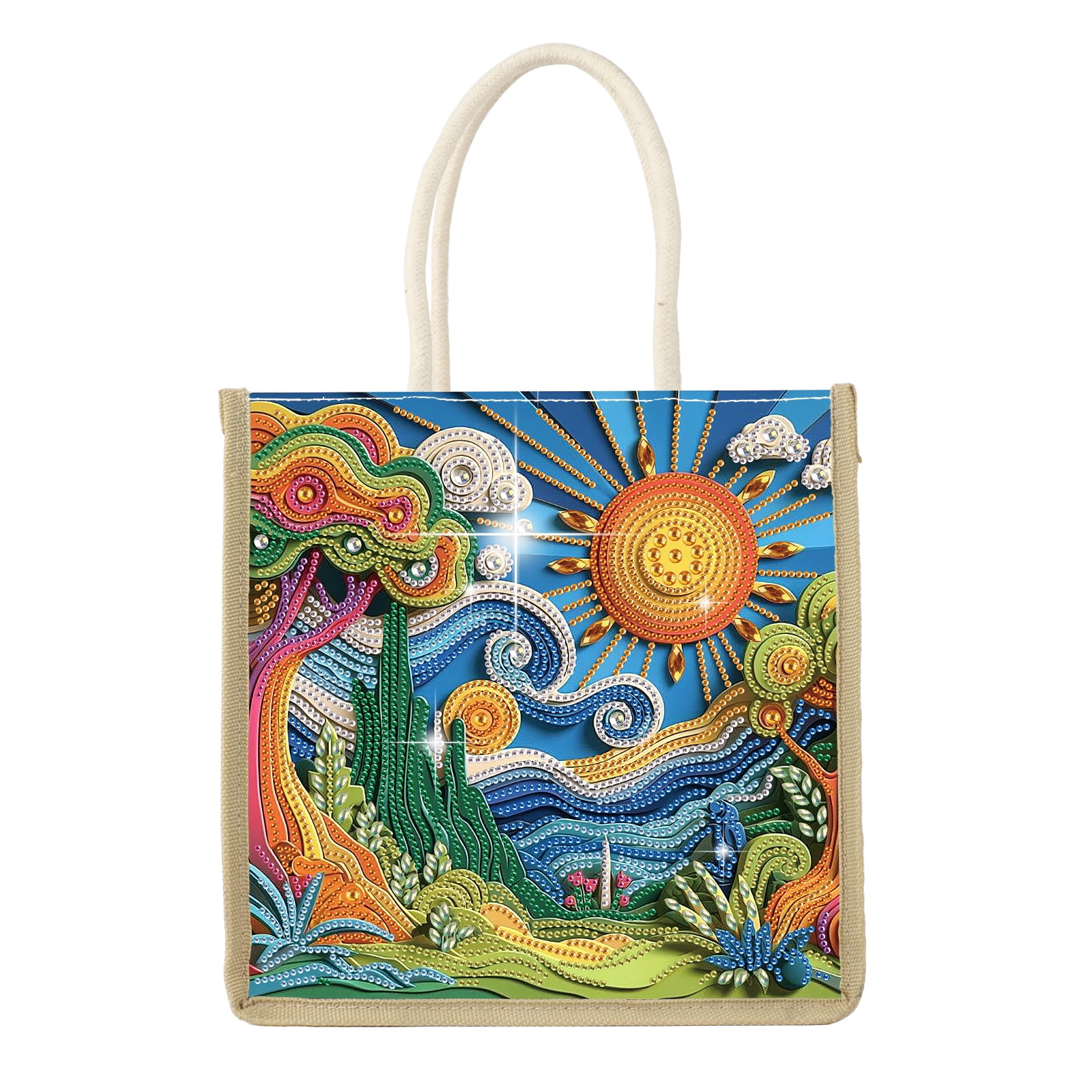 Diamond Painting Kit Handbag Beautiful Scenery DIY Diamond Pattern ...