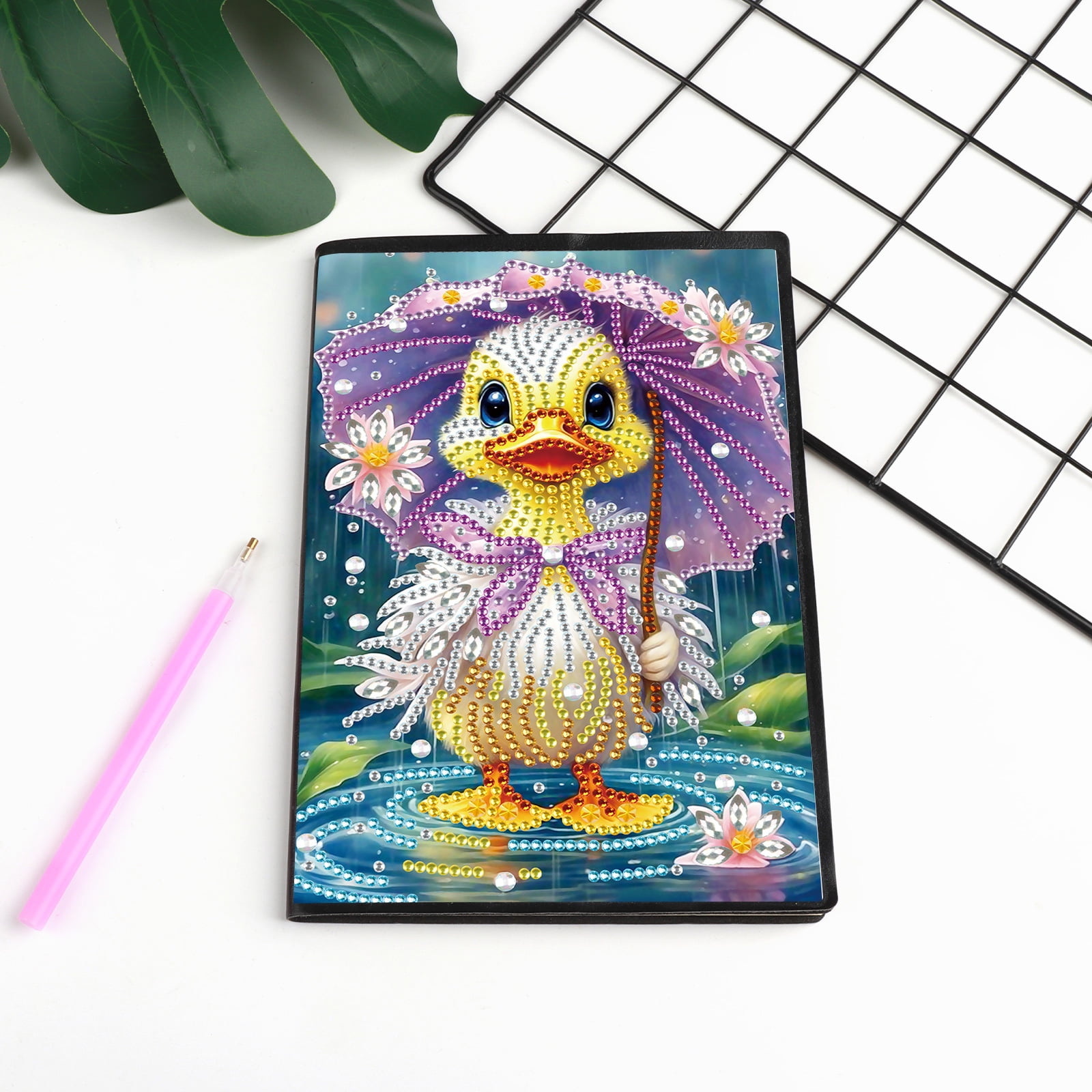 Diamond Painting Kit Notebook, Little Yellow Duck DIY Art Craft Kit, A5 ...