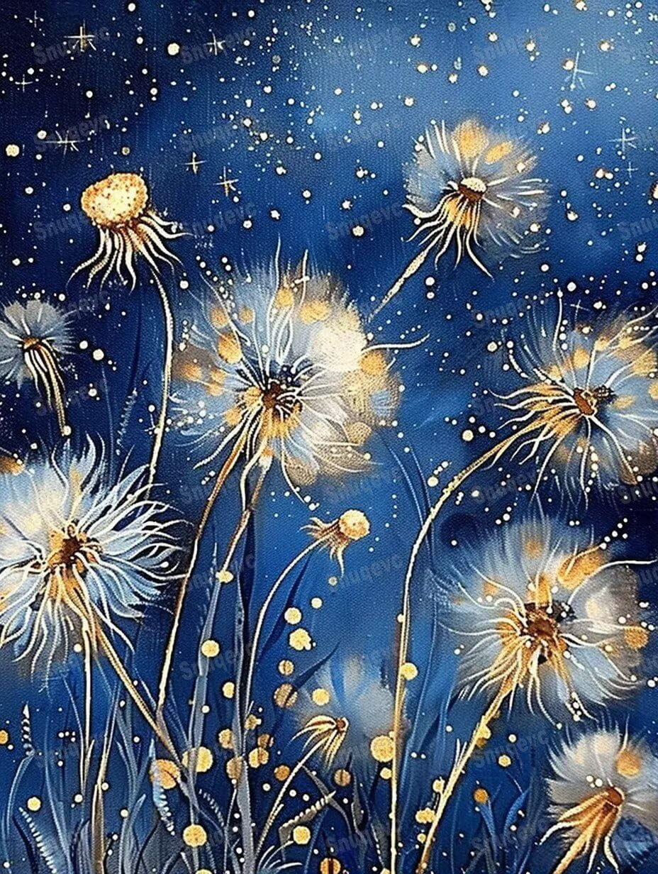 Diamond Painting Kit Painted Dandelion - (16x20 inches 40×50 cm) Full ...