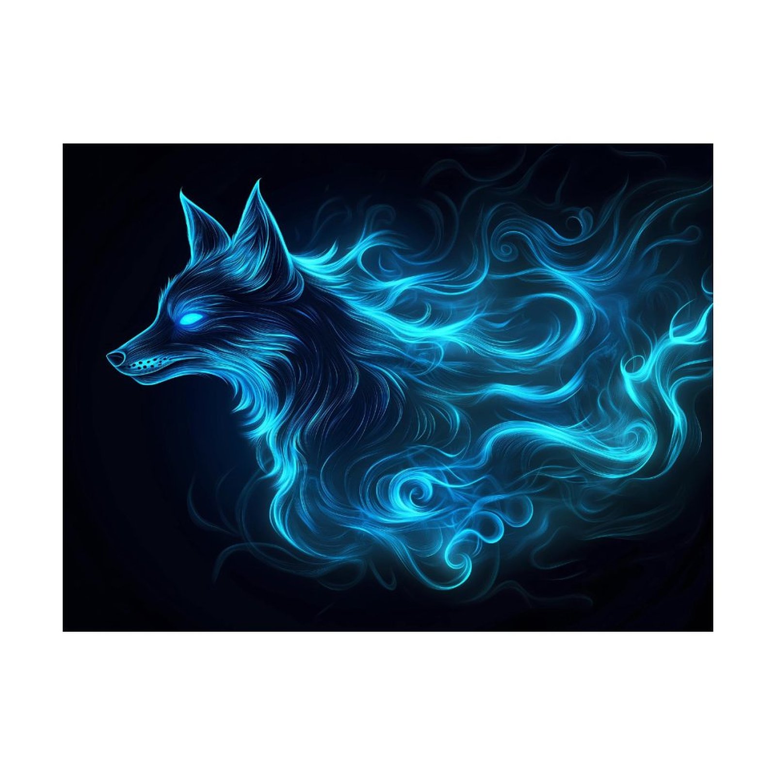 Diamond Painting Kits for Adults - Blue Flame Fox 5d Diy Full Drill ...